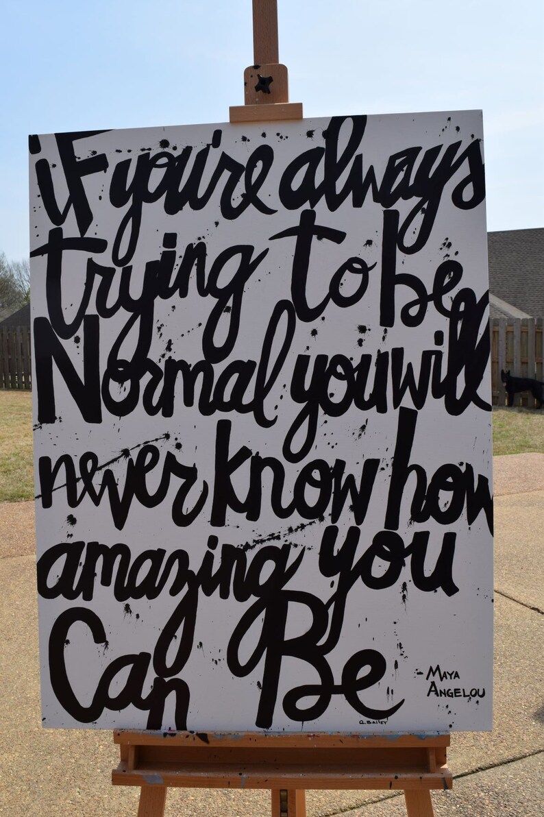 Custom Quote Canvas Art: Hand-painted Motivational Decor - Etsy