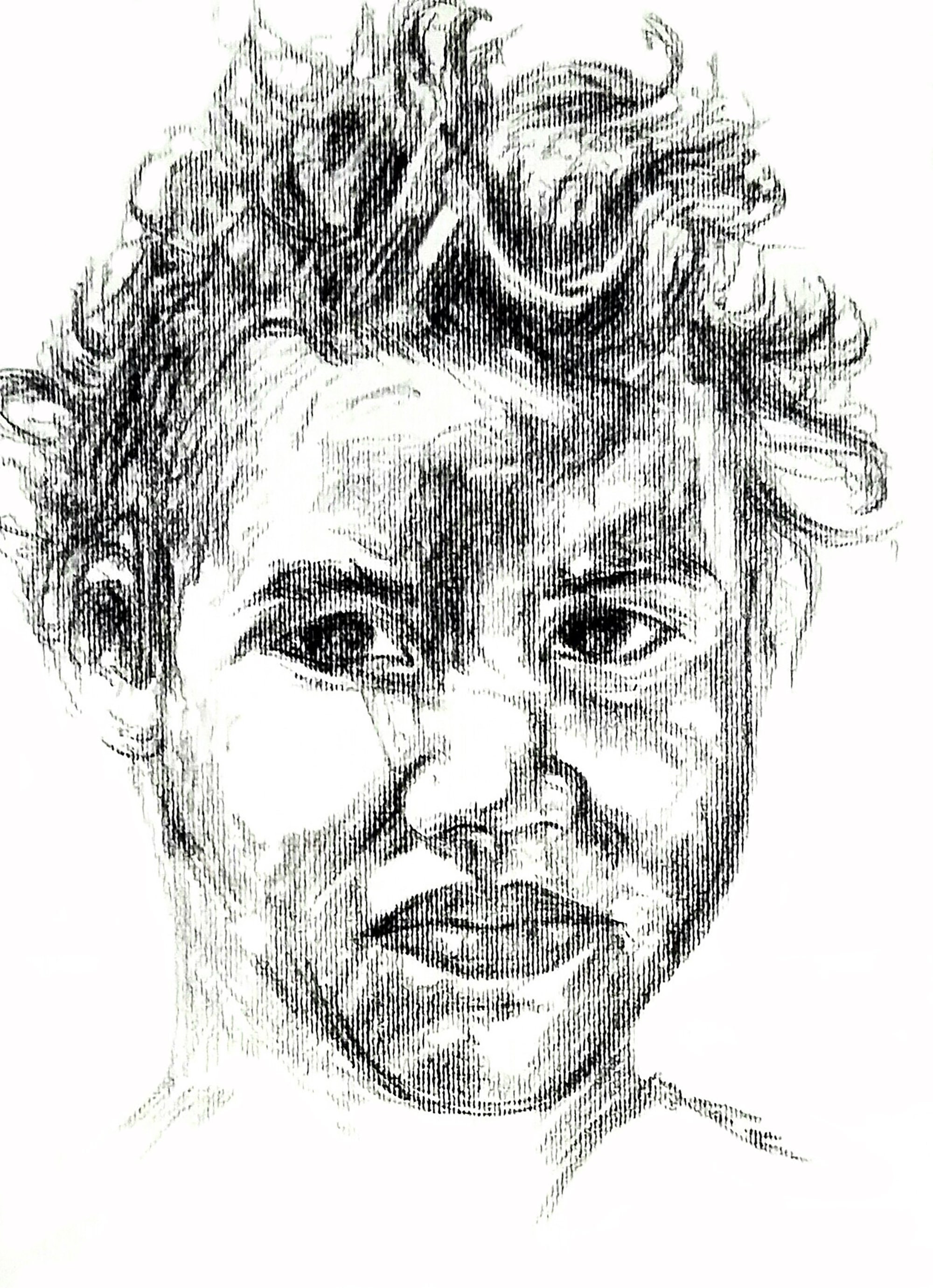 100% Hand Drawing Charcoal Expressive "portrait 4" Original Drawing - Etsy