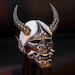 Oni Full Face Mask Princess Mononoke Japanese Demon Hannya Cosplay ...