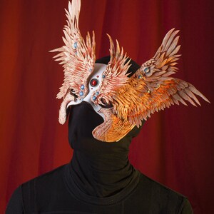 Angel Mask With Wings – Seraphim Feather Headpiece, Masquerade ...