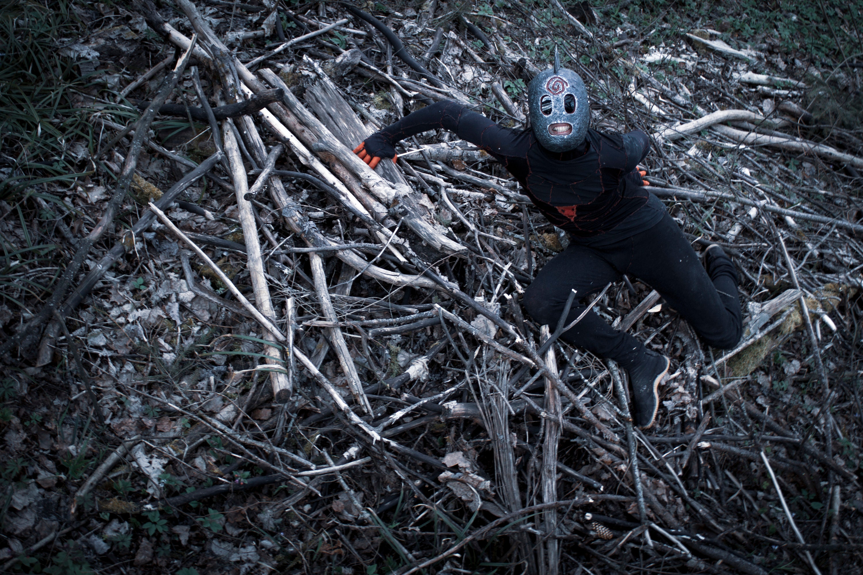 Ghoul Stone Rave Mask Spikes Thorns spiral Bully - Etsy