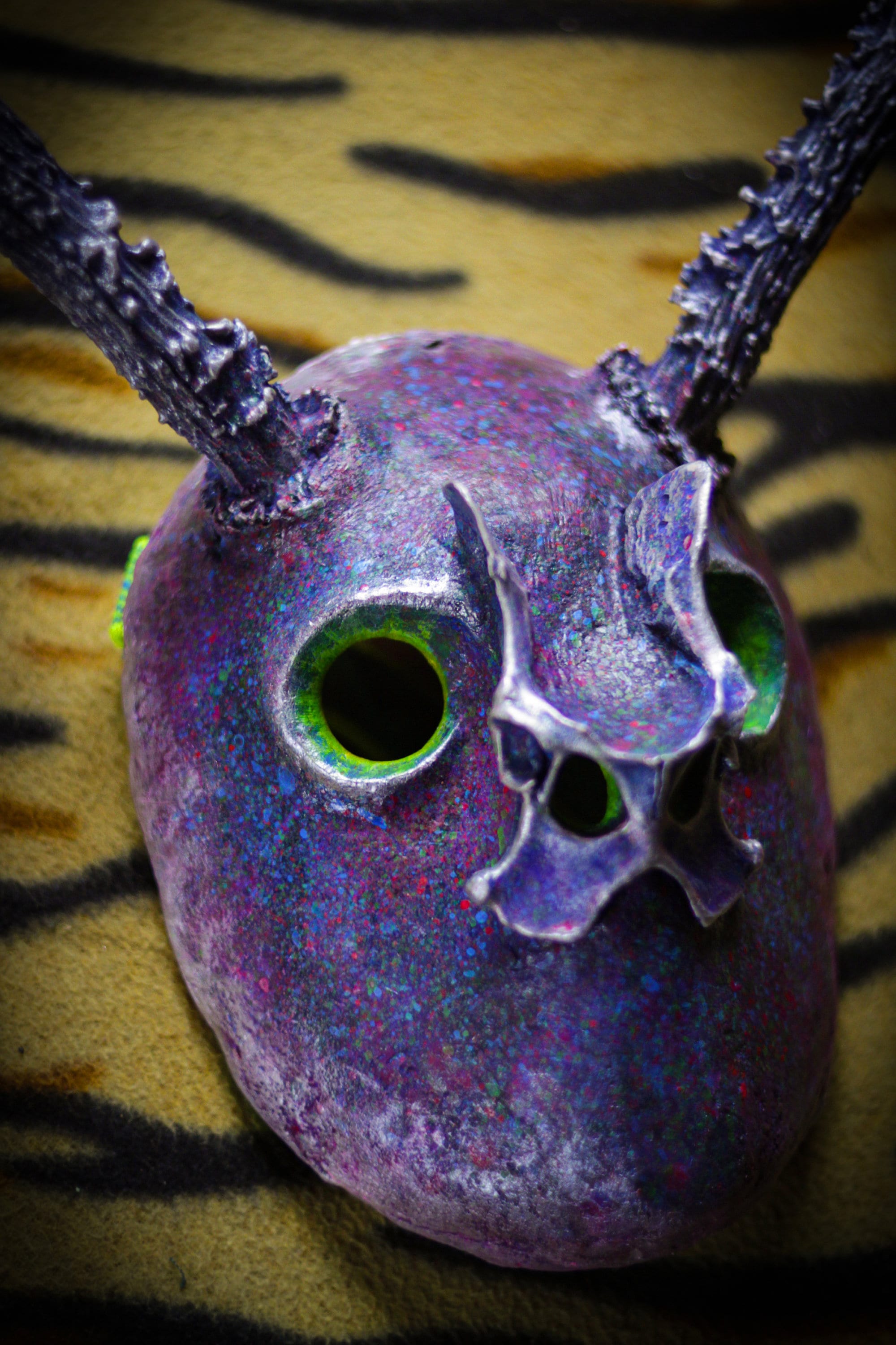 Druid Mask Fairy Shaman Horned Full Face Fantasy Ritual - Etsy