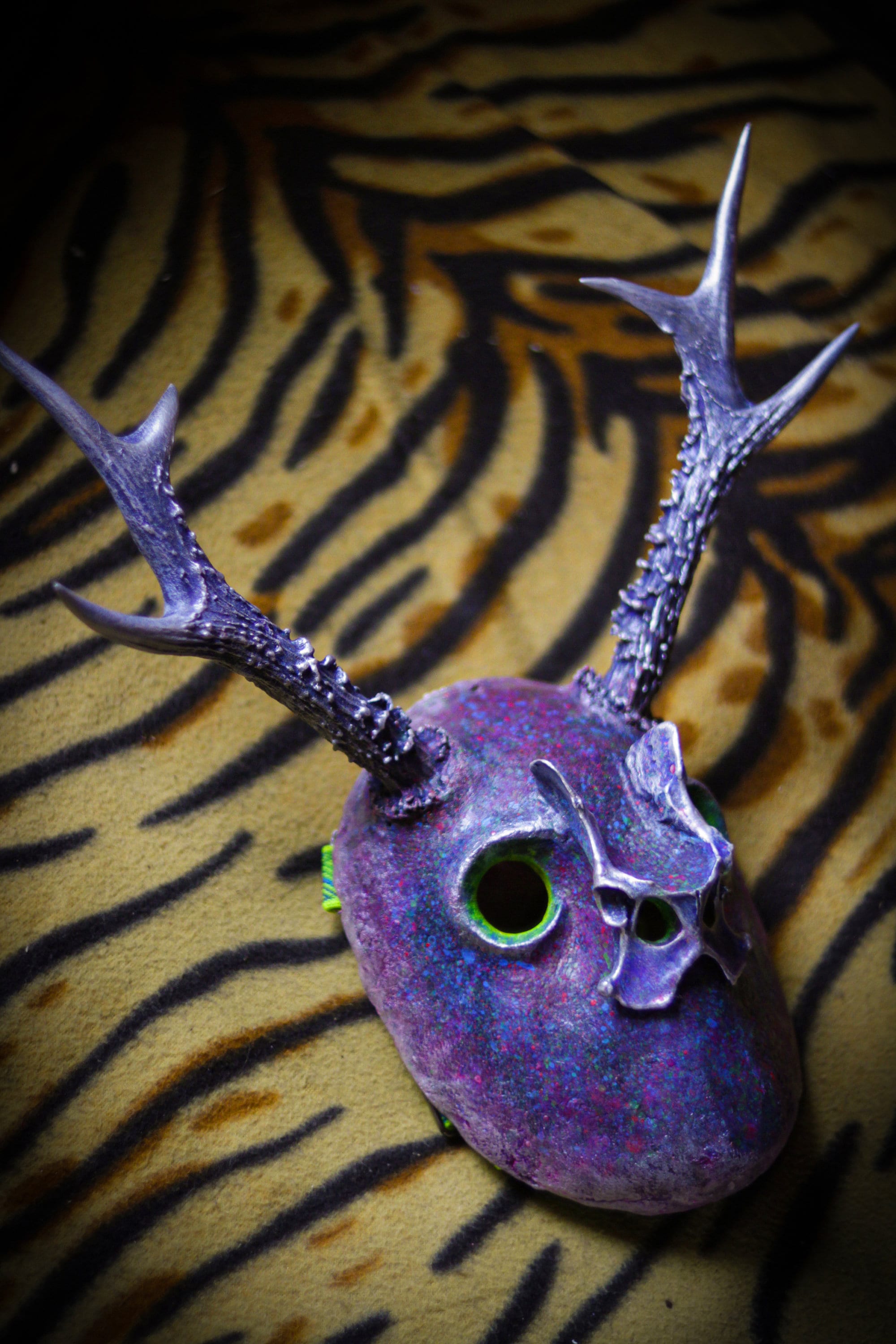 Druid Mask Fairy Shaman Horned Full Face Fantasy Ritual - Etsy