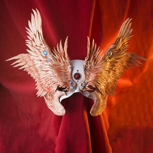 Angel Mask With Wings – Seraphim Feather Headpiece, Masquerade ...
