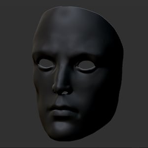 Custom Base Mask Blank White Design Individual Full Face Man Male ...