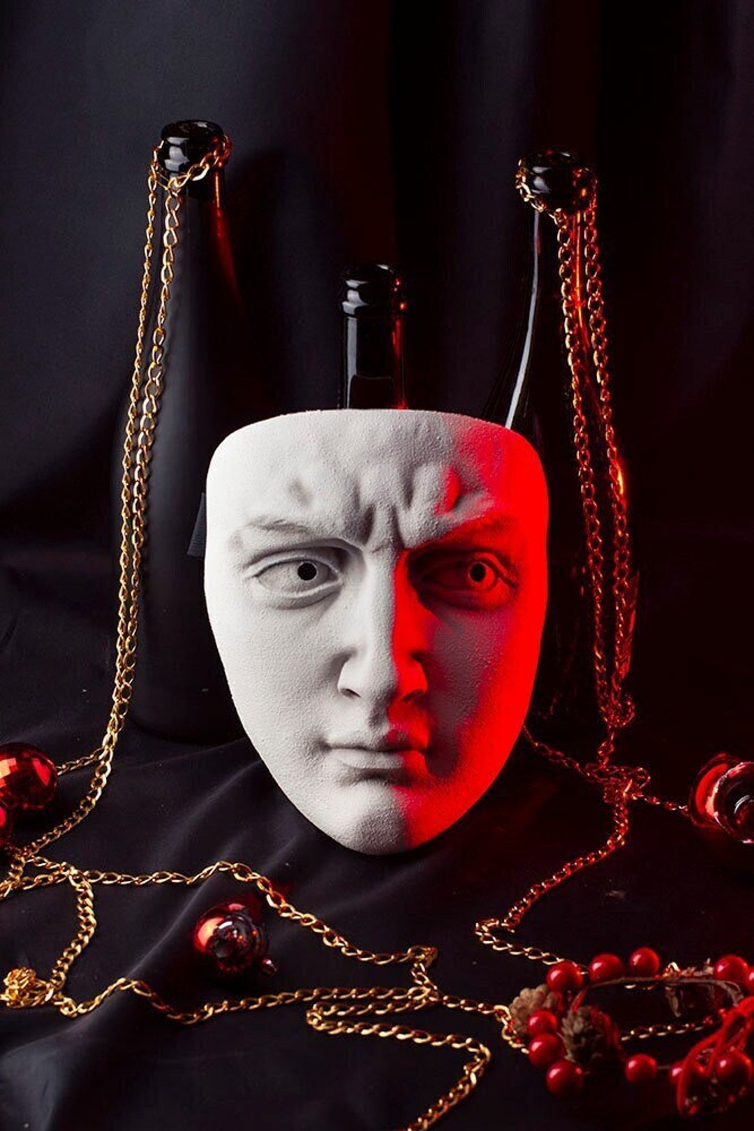 Statue of David Michelangelo Mask Renaissance God Italian Full Face ...