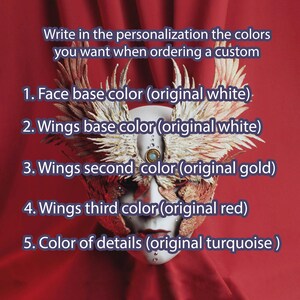 Angel Mask Seraphim Wings Halo Halloween Headpiece Fantasy Goddess ...