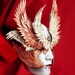 Angel Mask Seraphim Wings Halo Halloween Headpiece Fantasy Goddess ...