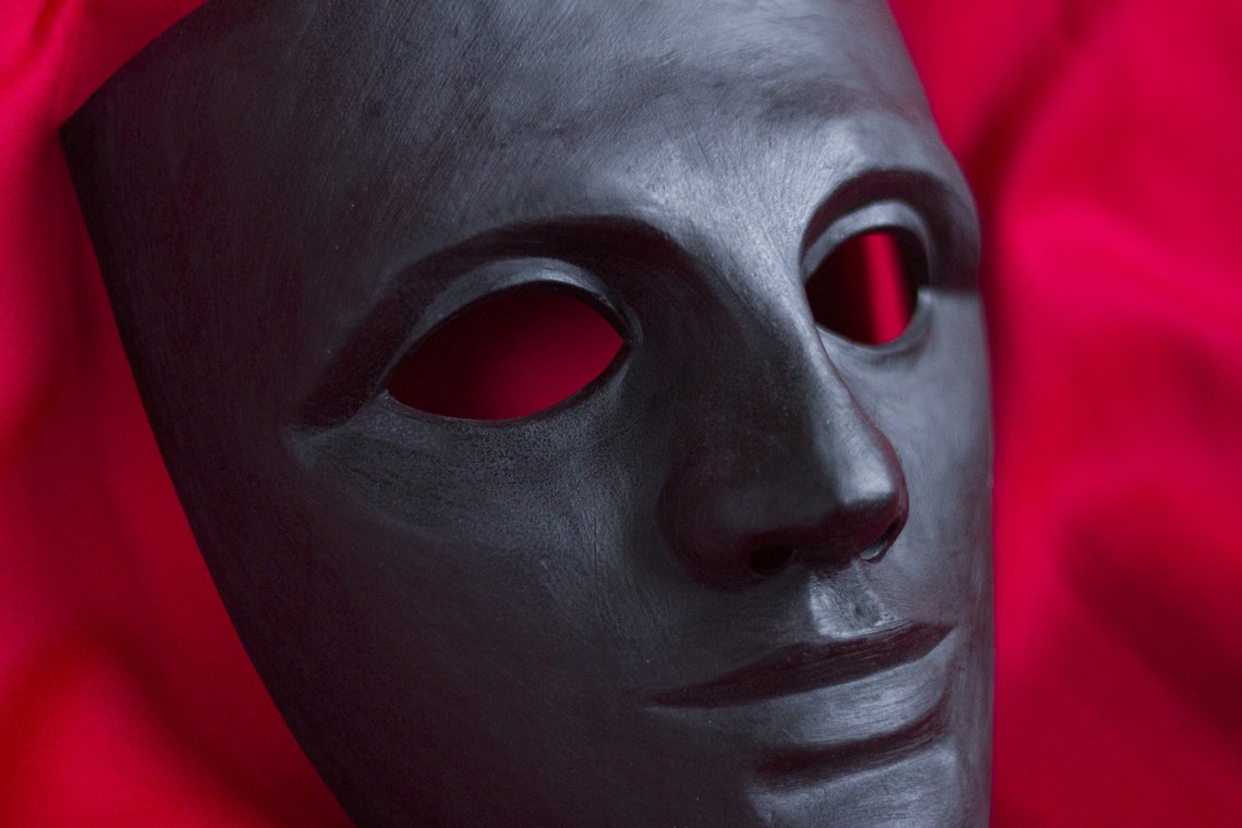 APOLLO God Mask Greek Mask Greek Statue Face Black Venetian - Etsy