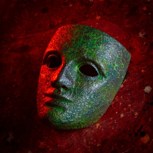 APOLLO God Mask, Greek Mask, Greek Statue Face, Gold Venetian Mask ...