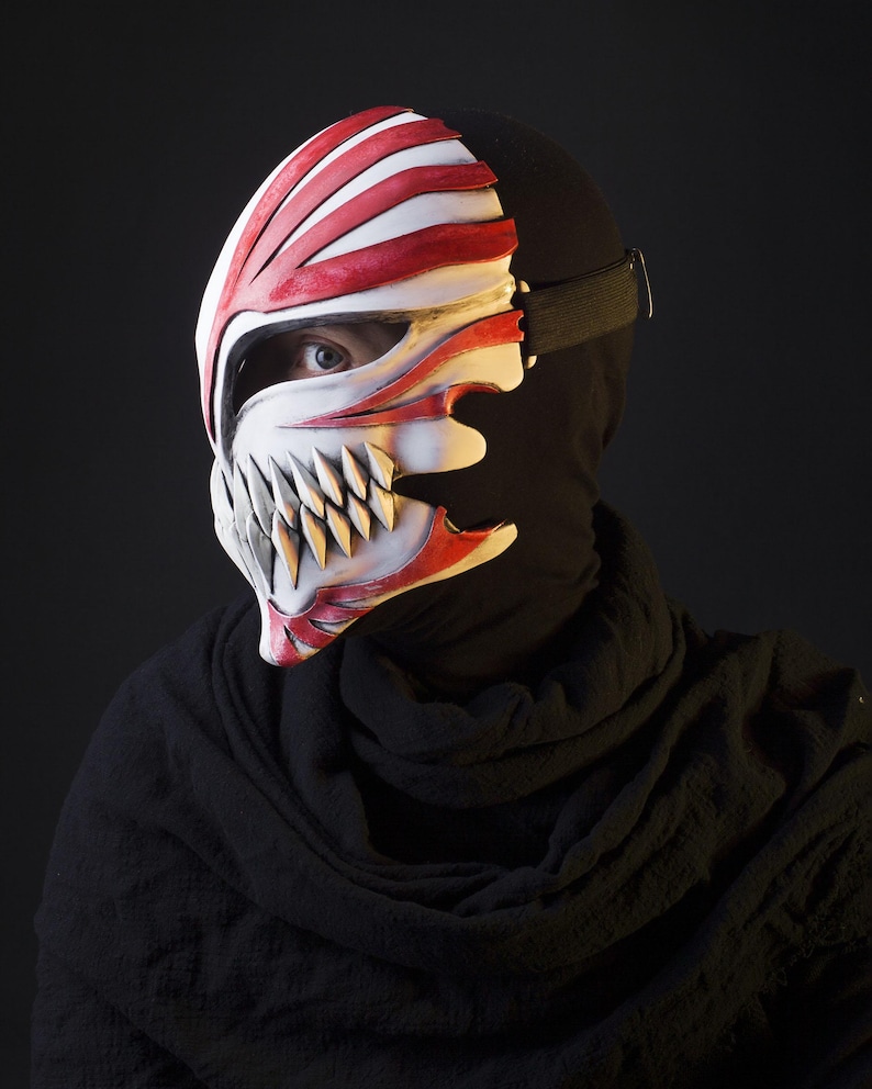 Bleach Hollow Ichigo Mask – Kurosaki Full Face, Vizard Soul Reaper ...