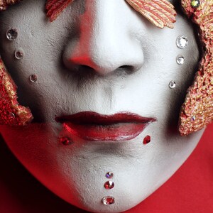 Angel Mask Seraphim Wings Halo Halloween Headpiece Fantasy Goddess ...