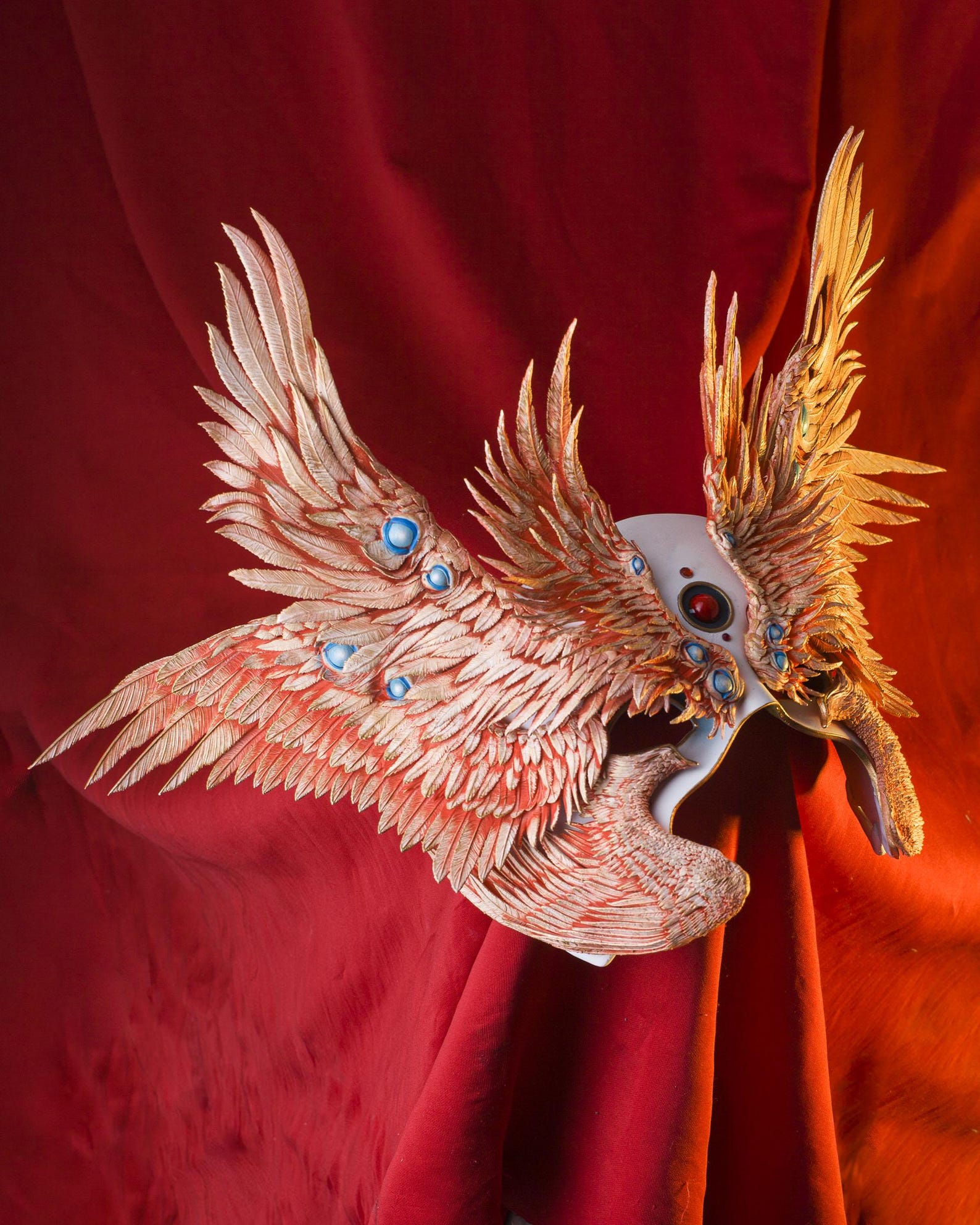 Angel Seraphim Half-face Mask – Winged Masquerade Headpiece, Bridal ...