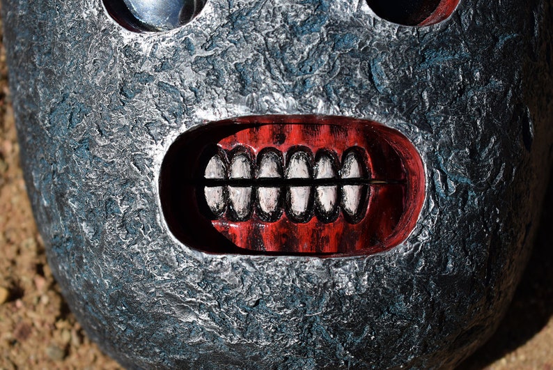 Ghoul Stone Rave Mask Spikes Thorns spiral Bully - Etsy