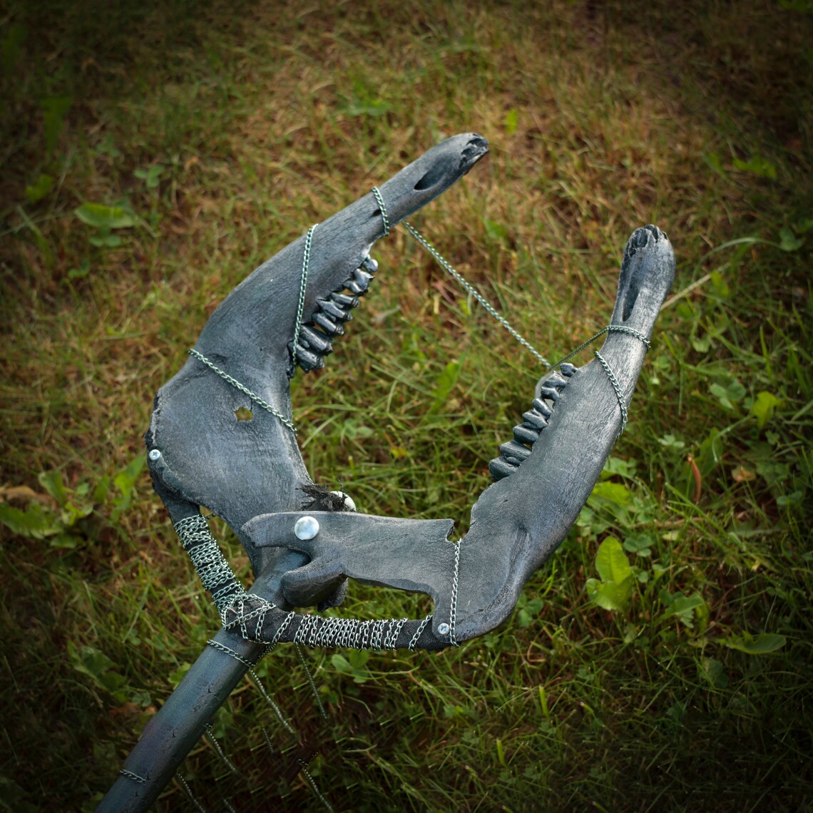 Necromancer Cosplay Staff larp Magic wand wizard warlock | Etsy