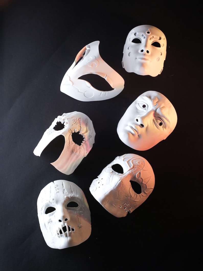 Individual Mask Custom Design Made to Order Bespoke Blank Base White ...
