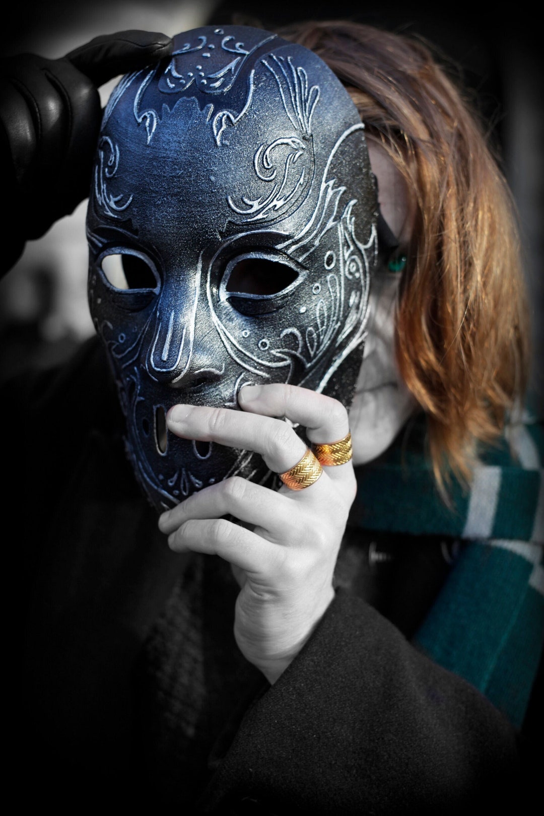 Death Eaters Mask Harry Potter Skull Silver Full Face Gift Custom ...