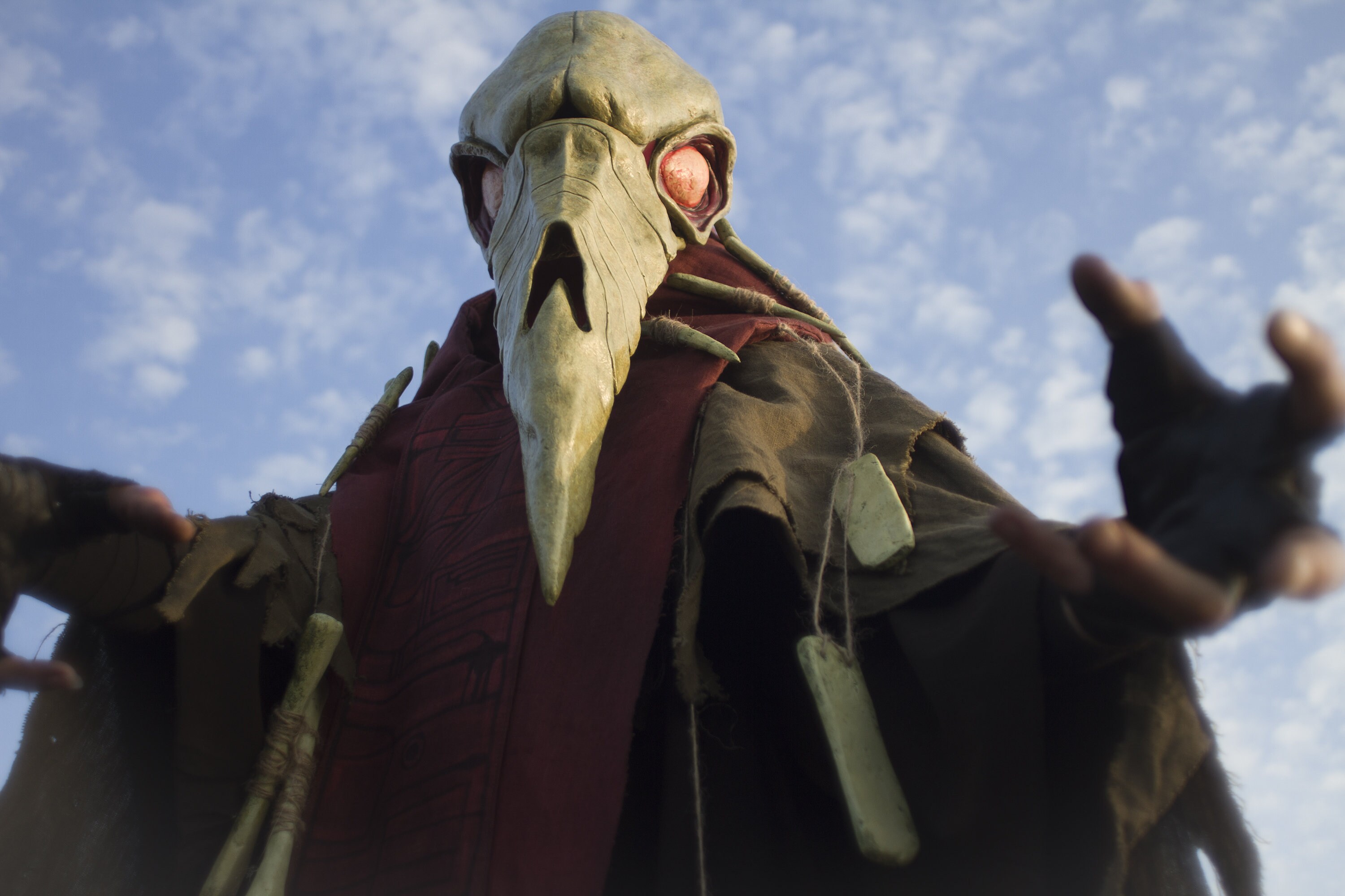 Crow Skull Full Face Mask – Raven Bone Bird Shaman Design, Plague ...