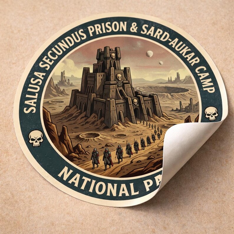 Dune Fan Salusa Secundus National Park Sticker Travel Glossy Decal for ...