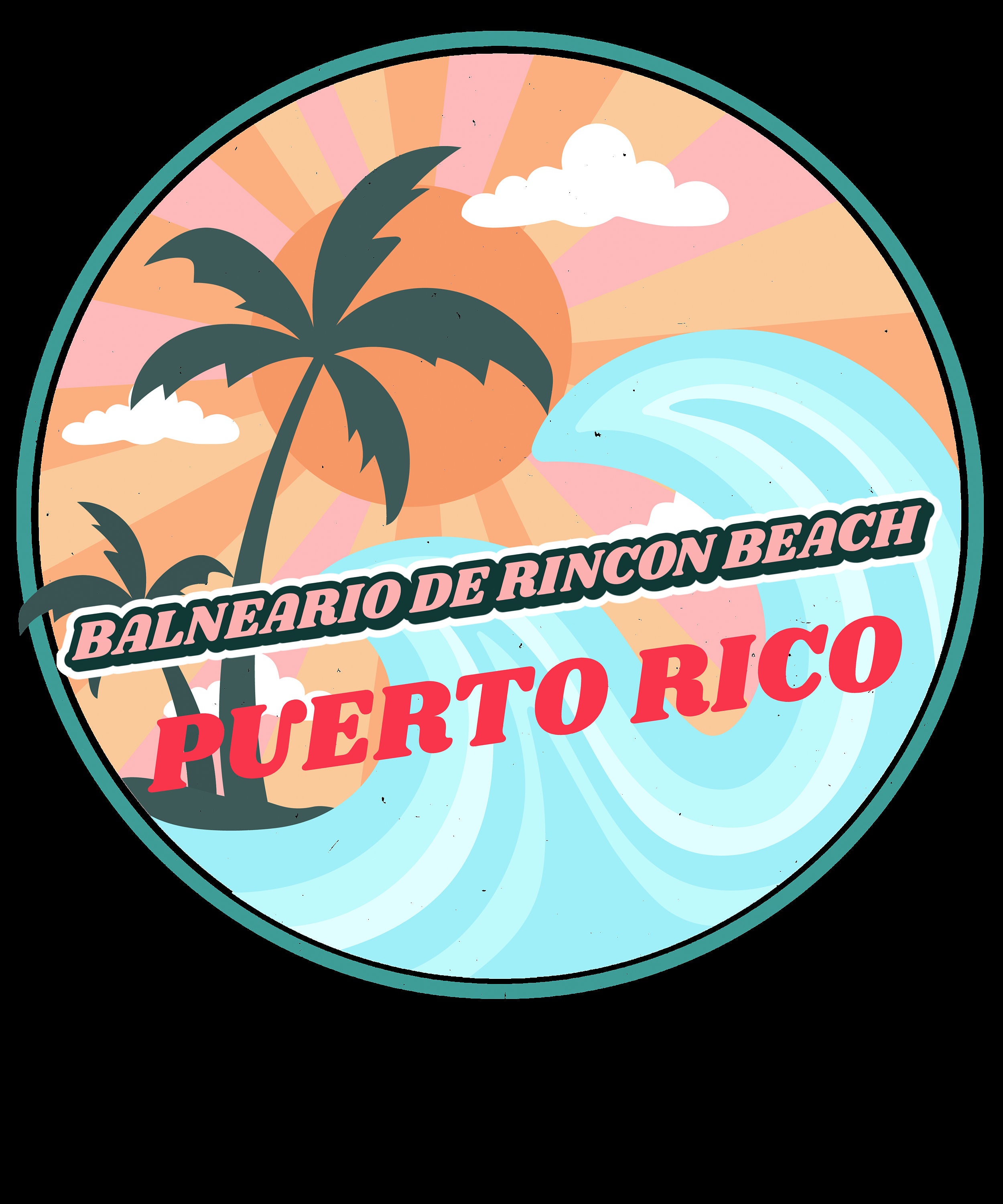 Balneario De Rincon Beach PUERTO RICO Surfer Tropical Sea Vacation ...