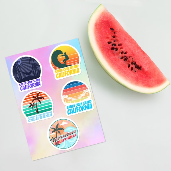 Santa Cruz Stickers - Etsy