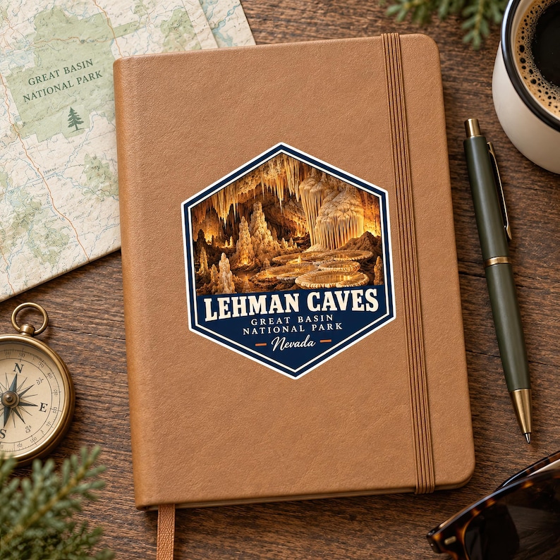 Lehman Caves Nevada Travel Sticker, Souvenir Decal for Collectors ...