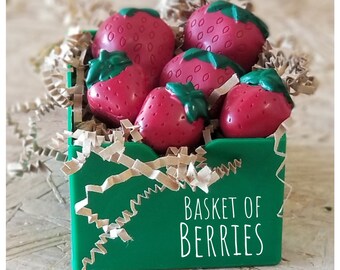 Strawberry Crayons | Etsy