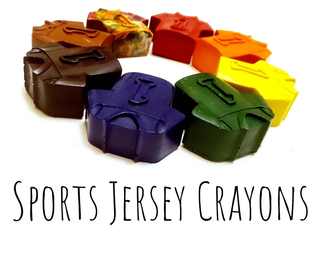 Sports Jersey Crayons Set of 6 Handmade Crayons - Etsy