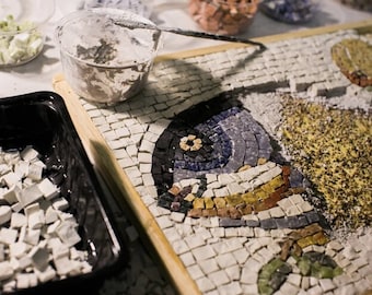 MOSAIC KIT With Tutorial, Complete Set of Tools and Marble Tiles ...