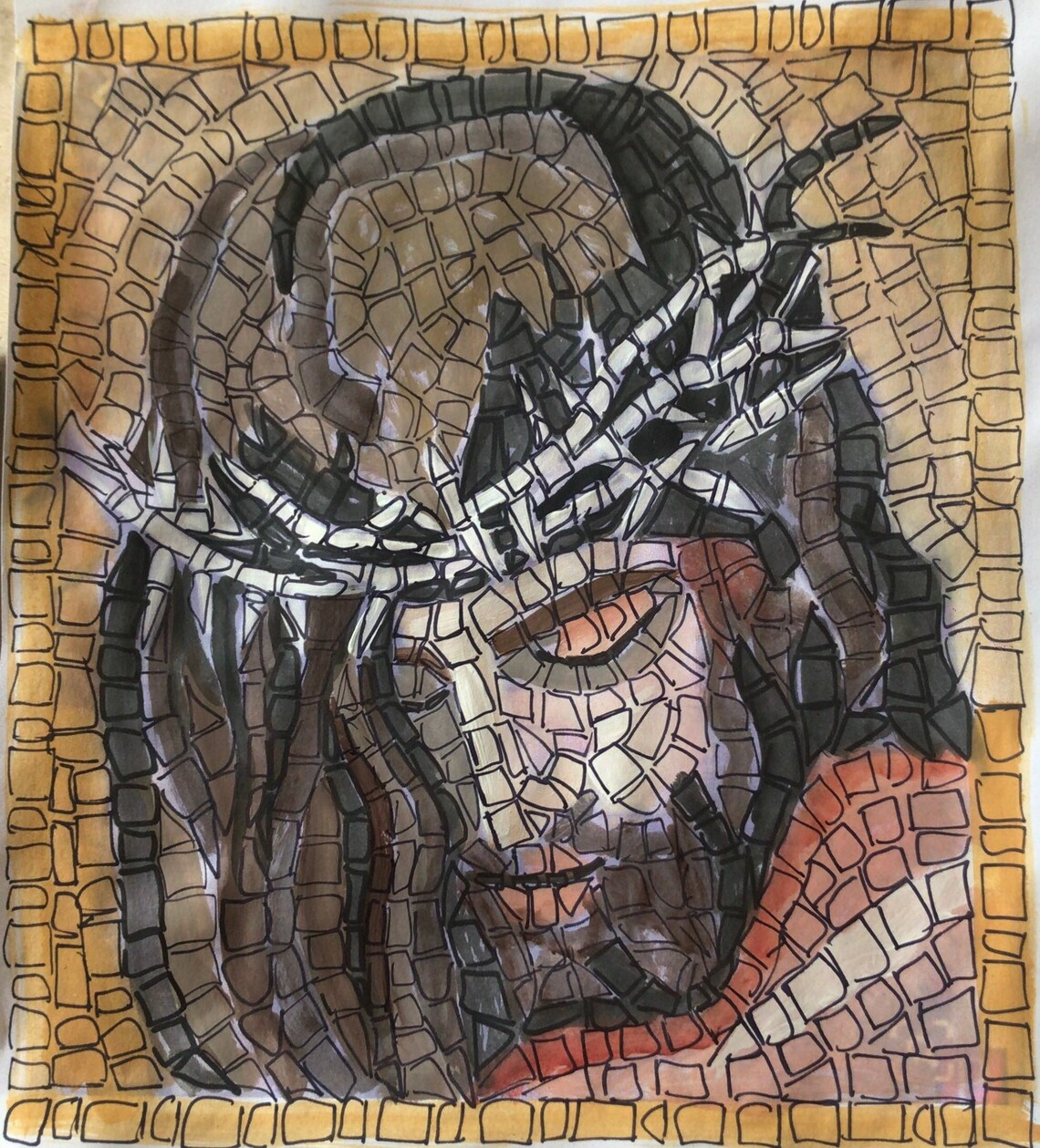 Mosaic Kit jesus Tutorial-complete Set for - Etsy