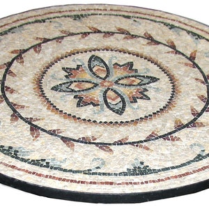 MOSAIC KIT - Round Mosaic Table + Tutorial - Complete Set for Handmade ...