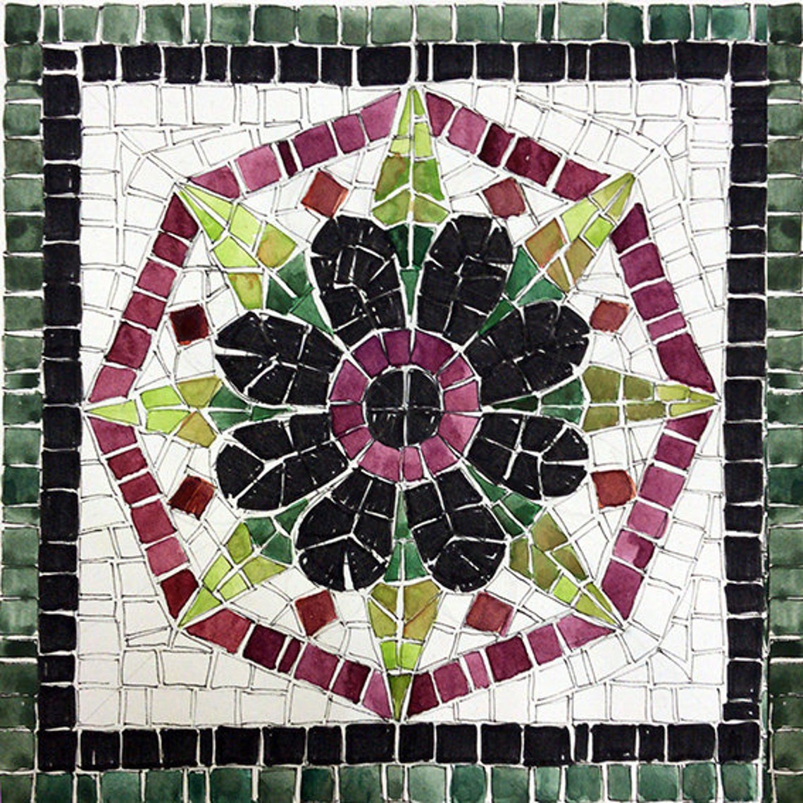 Mosaic Kit Flower Tutorial - Etsy