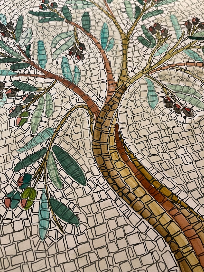 Mosaic Kit for Adults + Tutorial, Copy Roman Mosaic - Etsy