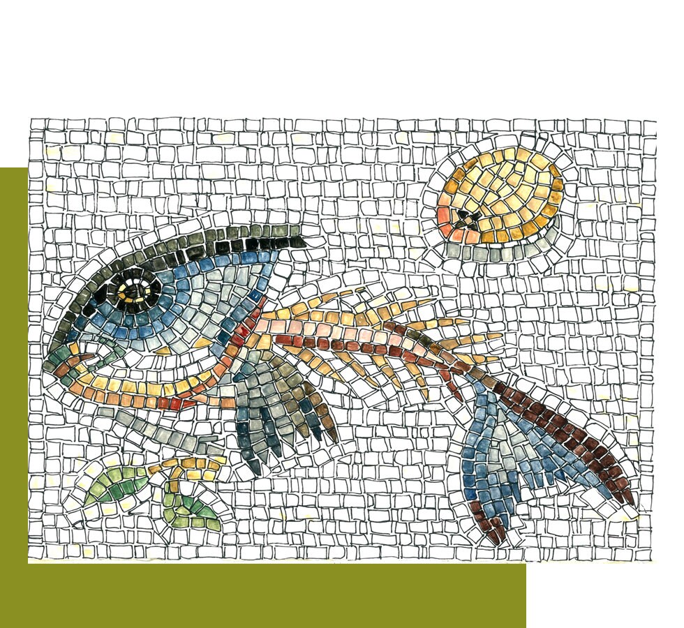 Mosaik-Set "Asaroton Fisch" + tutorial