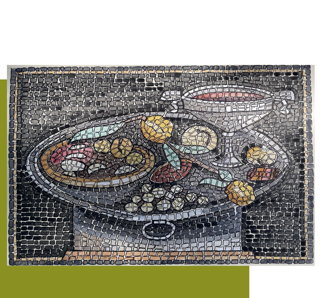 MOSAIC KIT + Tutorial, Complete Set of Tools and Marble Tiles, Handmade ...