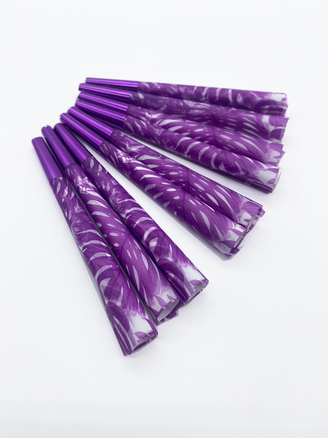 PURPLE ROLLED CONES, Prerolled Cones, 9 Electric Palm Cushy Cones ...