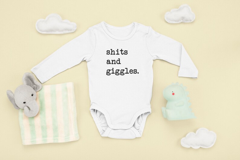 Baby SVG PNG Shits and Giggles Svg Funny Baby Sayings - Etsy