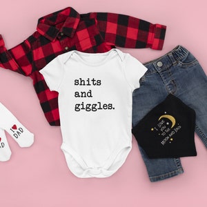 Baby SVG PNG Shits and Giggles Svg Funny Baby Sayings Svg Files for ...