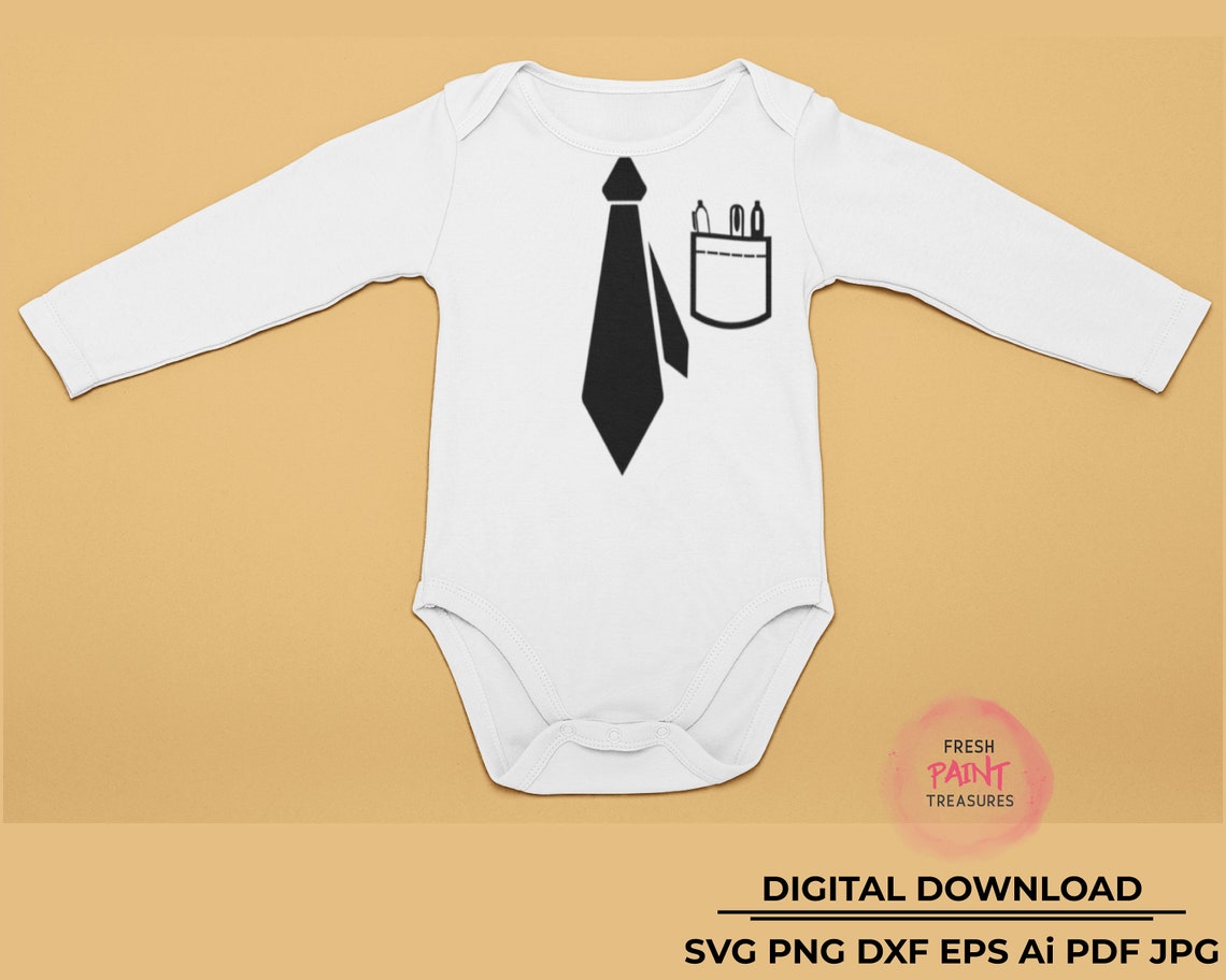 The Boss Baby Tie and Pocket Svg / Funny Baby Onesie / Kids - Etsy