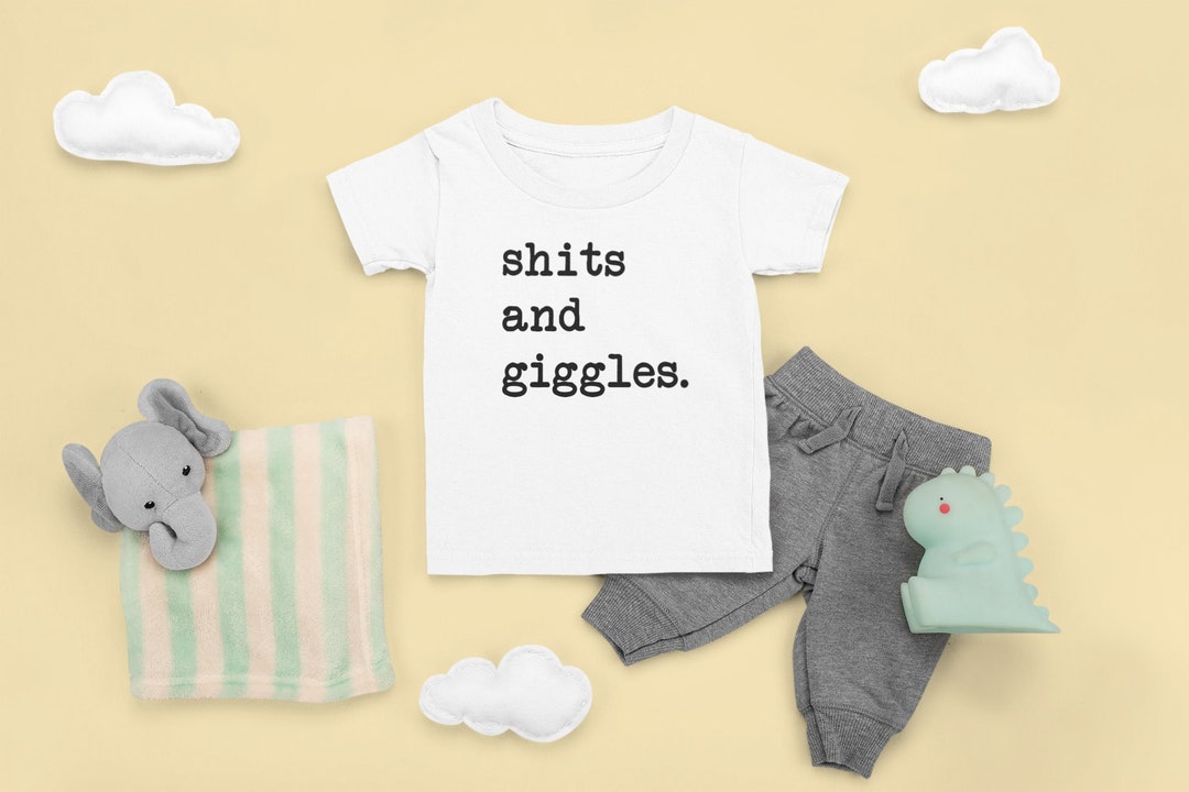 Baby SVG PNG Shits and Giggles Svg Funny Baby Sayings Svg Files for ...