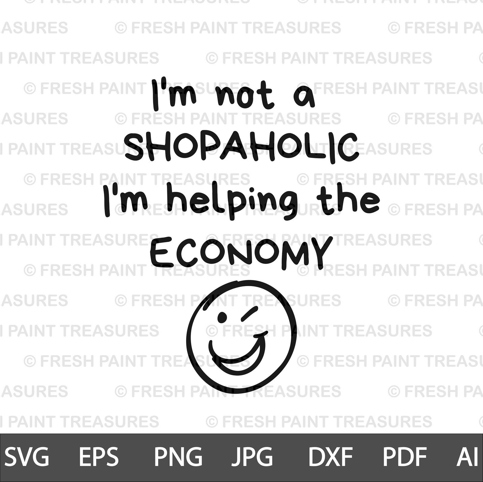 Shopaholic Svg | Digital Download | Funny Shopping Sayings, Tote Bag ...