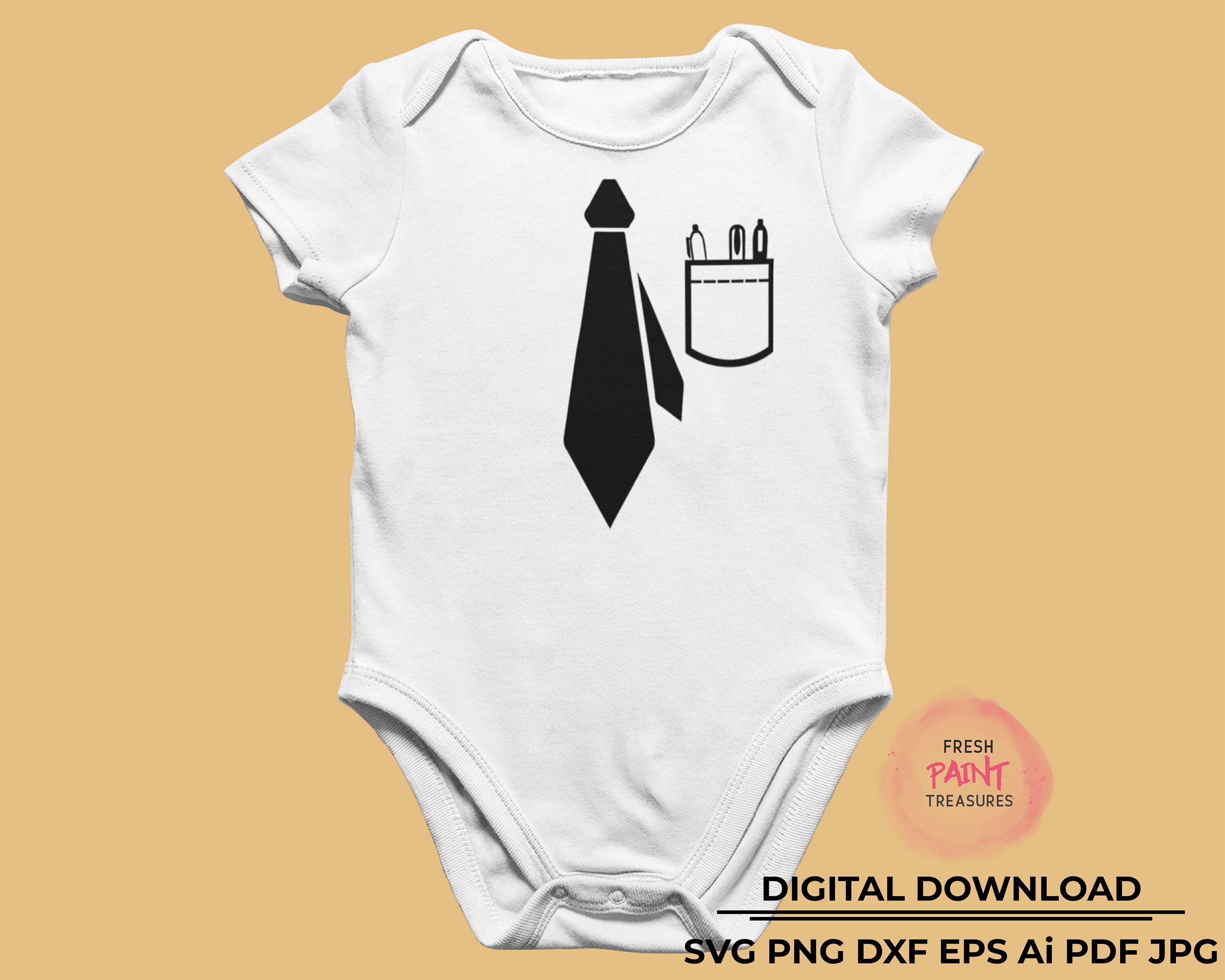 The Boss Baby Tie and Pocket Svg / Funny Baby Onesie / Kids Shirt ...