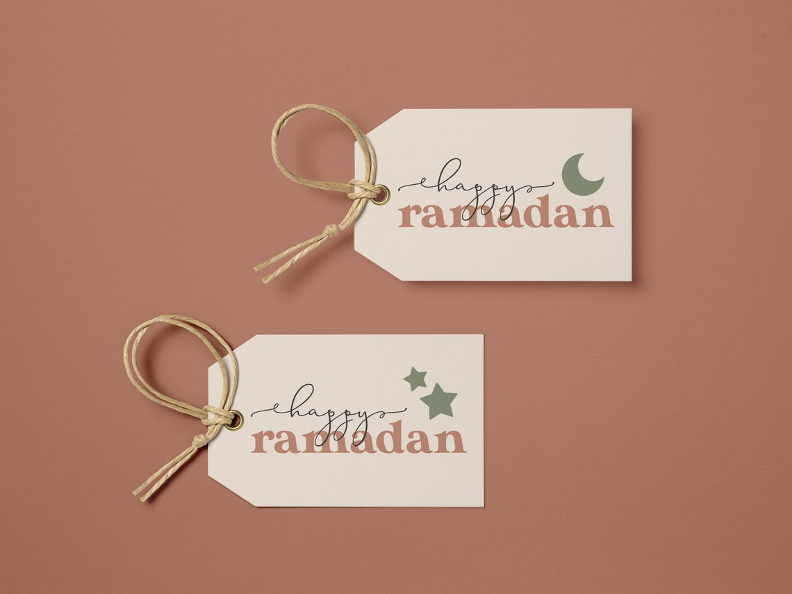 Ramadan Gift Tags, Digital Download, Printable, Modern Ramadan Tags ...