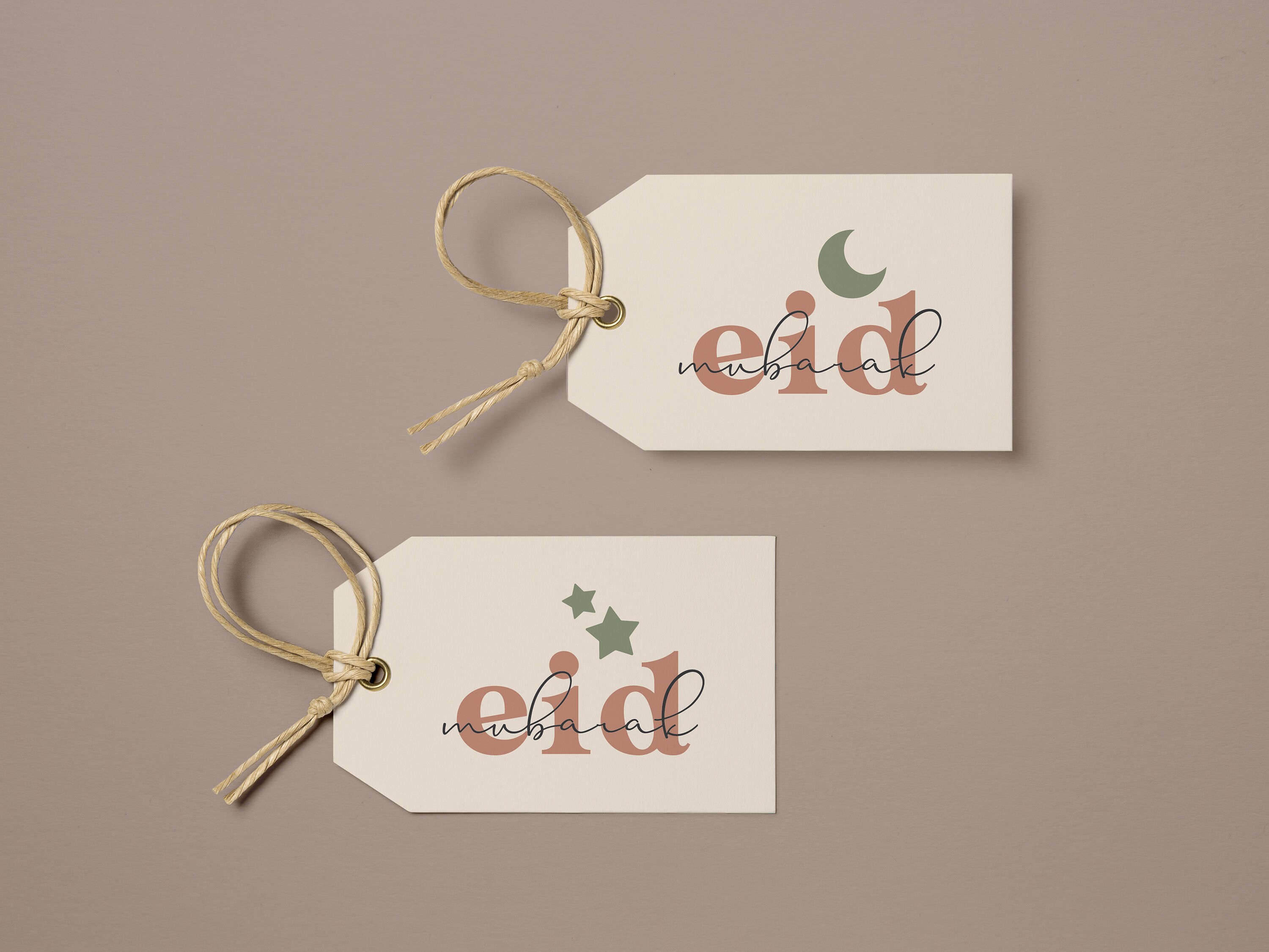 Eid Gift Tags, Digital Download, Printable, Modern Eid Tags, Eid Decor ...