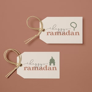 Ramadan Gift Tags, Digital Download, Printable, Modern Ramadan Tags ...