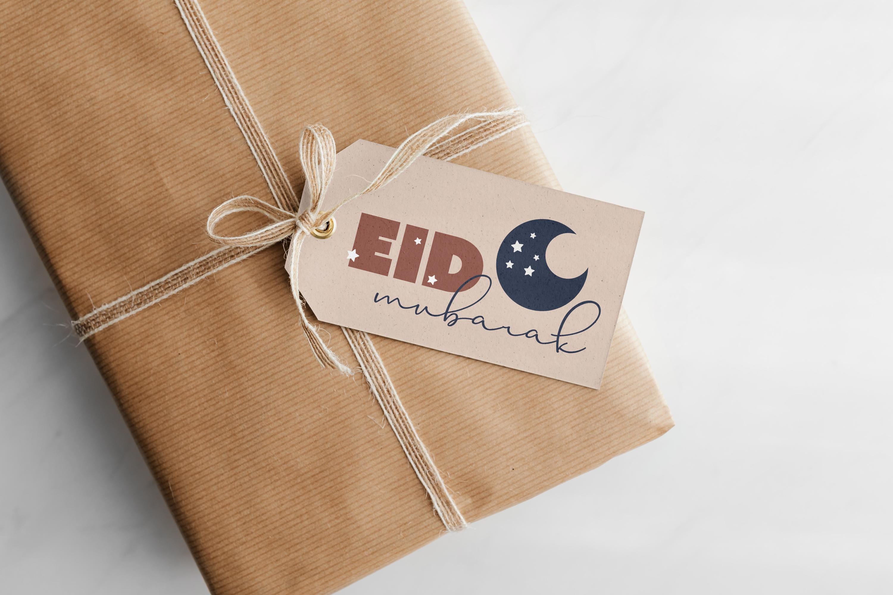 Eid Gift Tags, Digital Download, Printable, Modern Eid Tags, Eid Decor ...