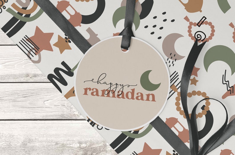 Ramadan Gift Tags, Digital Download, Printable, Modern Ramadan Tags ...