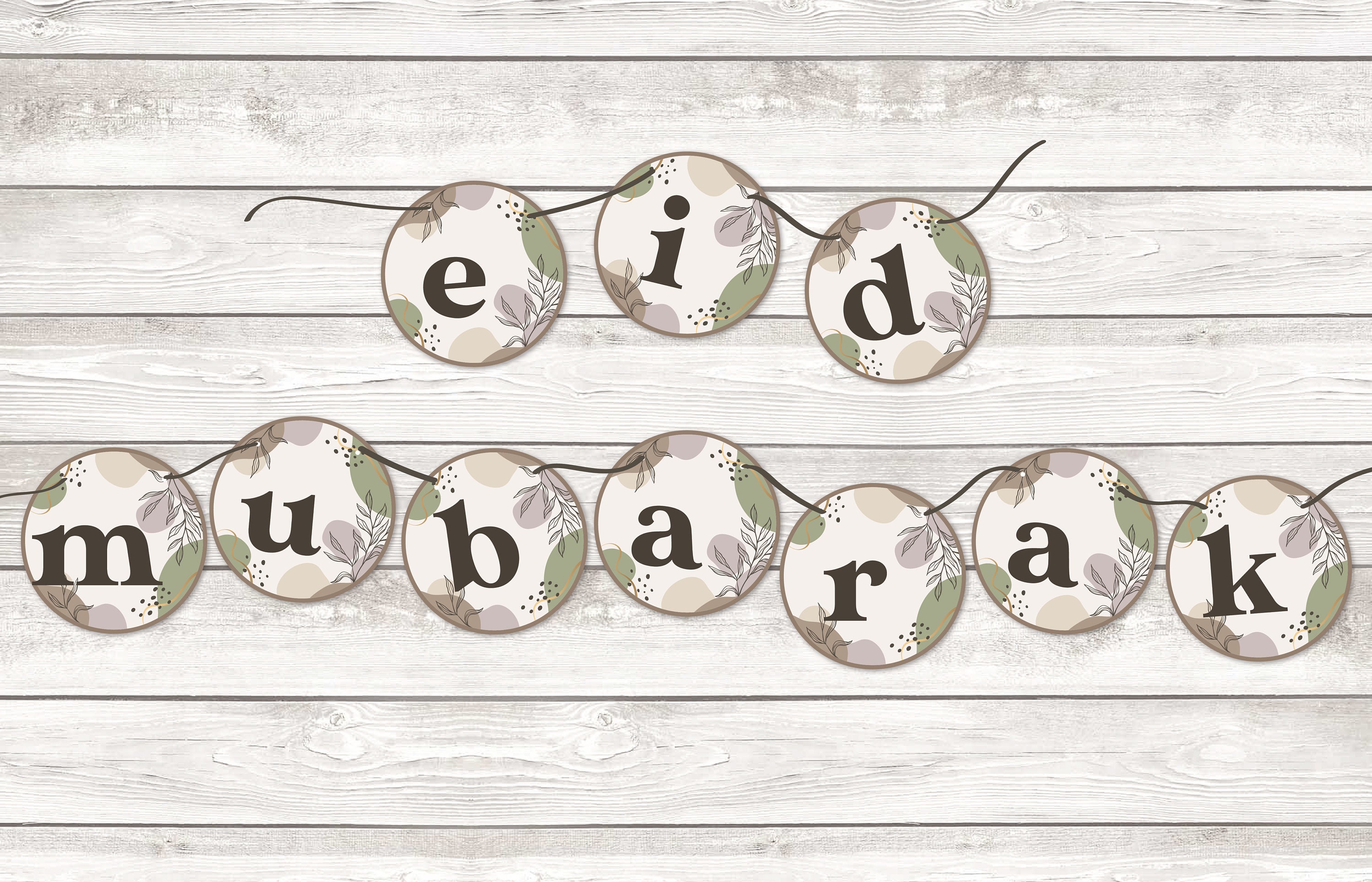 DIY Eid Banner, Modern Eid Banner, Printable Eid Banner, Digital ...