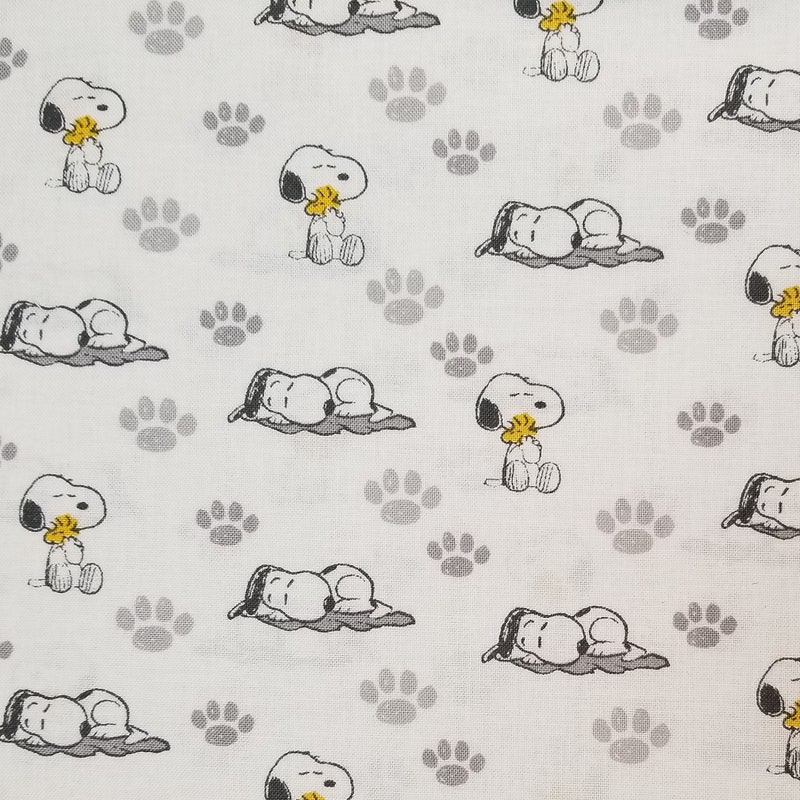 Snoopy Cotton Fabric - Etsy