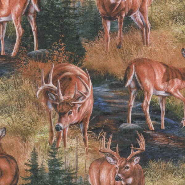 Deer Fabric by the Yard - Etsy